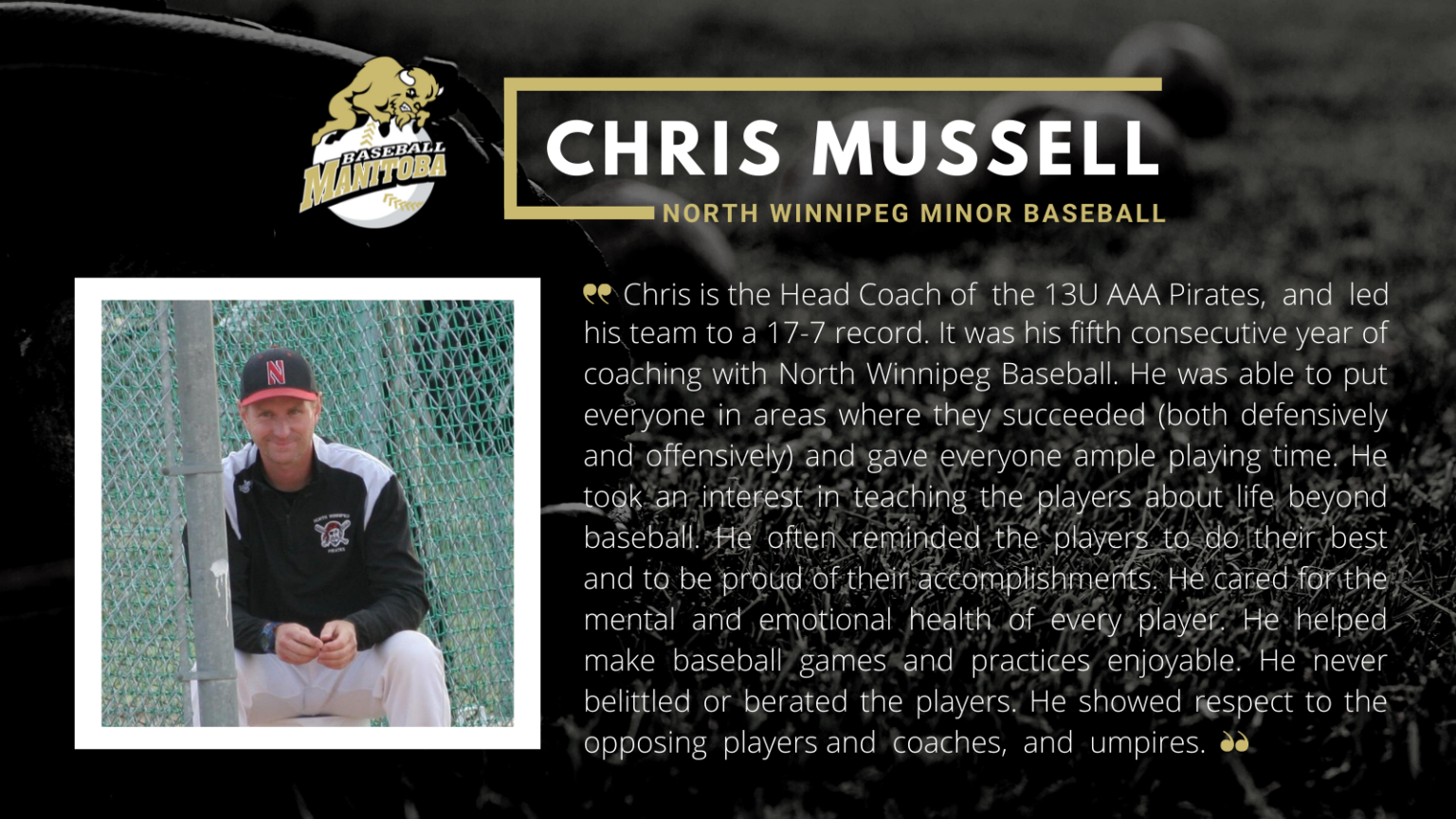 2021 Baseball Manitoba Award Winners – TheDugout.ca